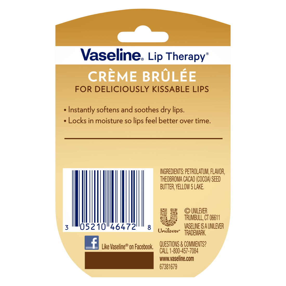 Vaseline Lip Care CRÈME BRÛLÉE 7g – The Good Cart SG