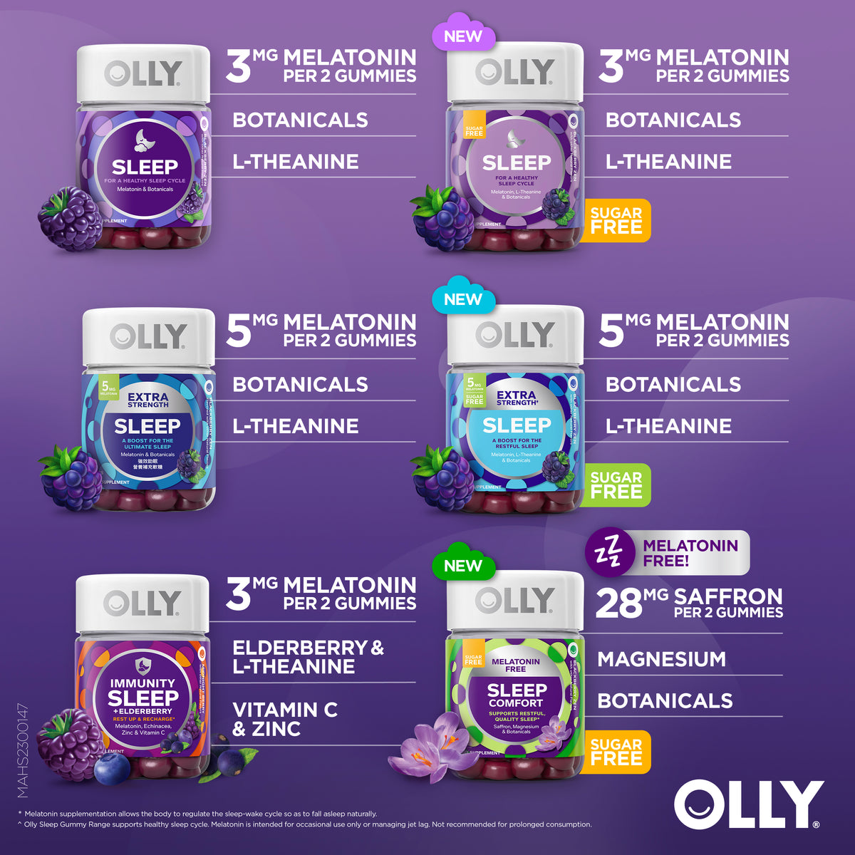 Olly Sleep Sugar Free 50PCS – The Good Cart SG