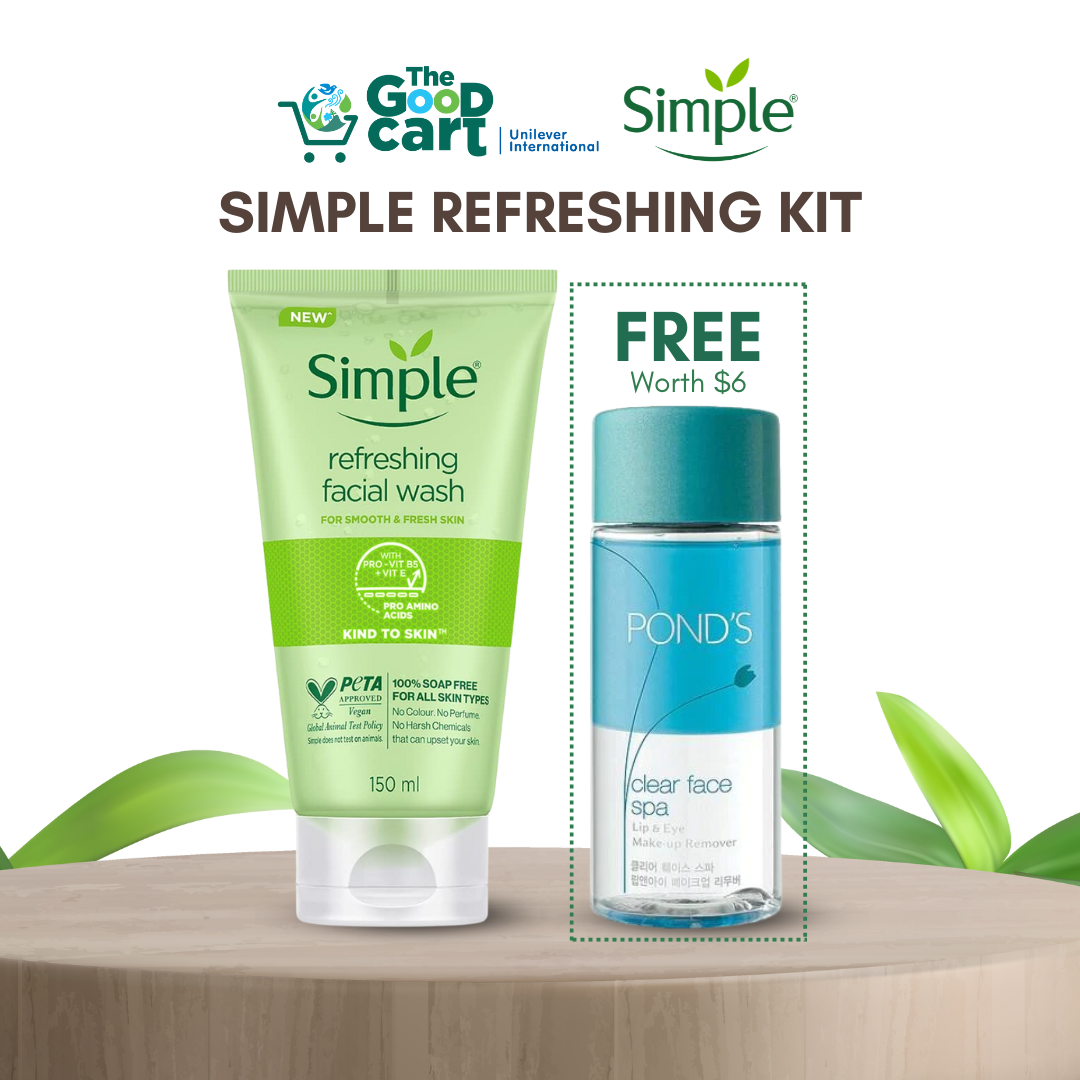 Simple Refreshing Facial Wash Kit – The Good Cart SG