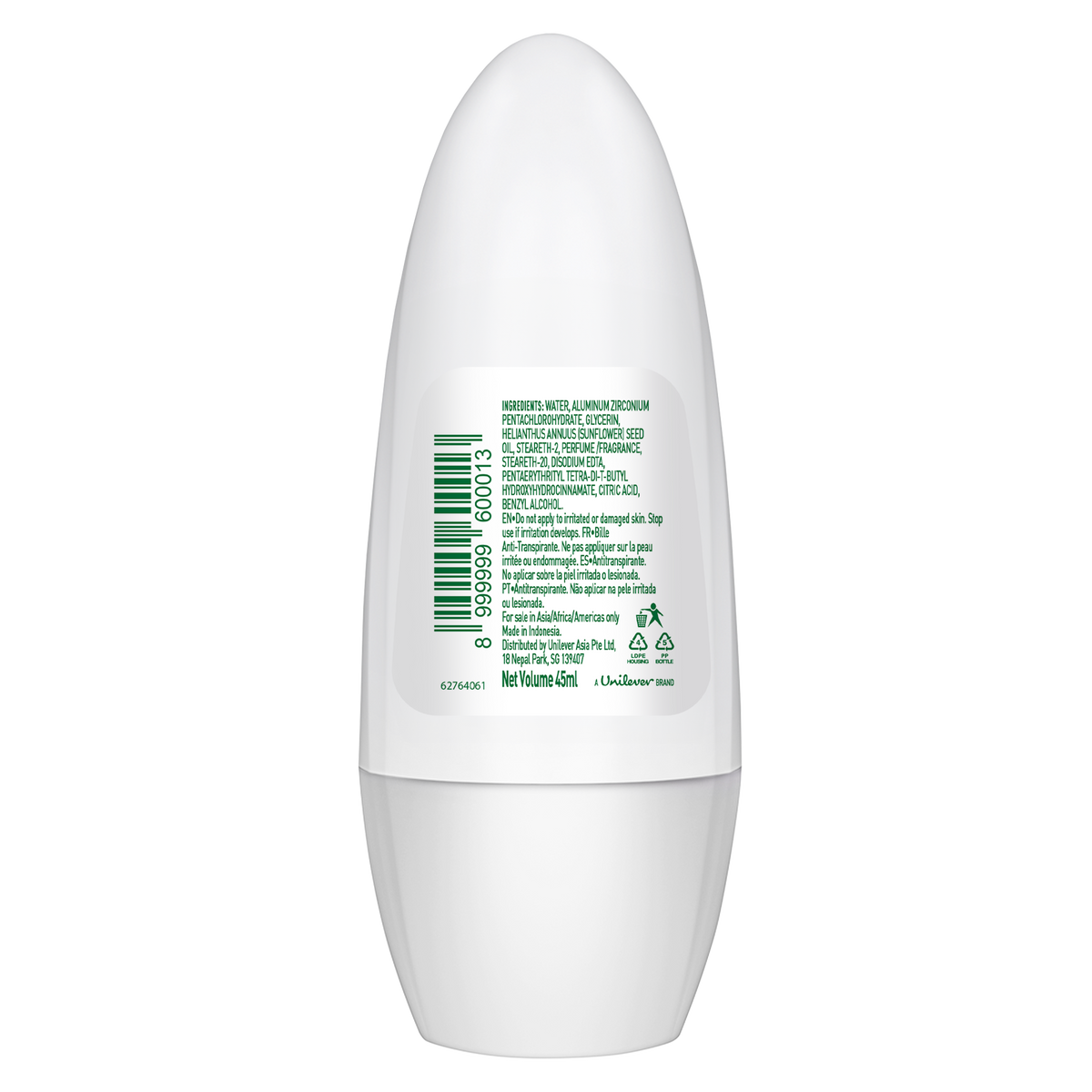 SIMPLE ANTIPERSPIRANT ROLL-ON DEODORANT INVISIBLE 45ML – The Good Cart SG