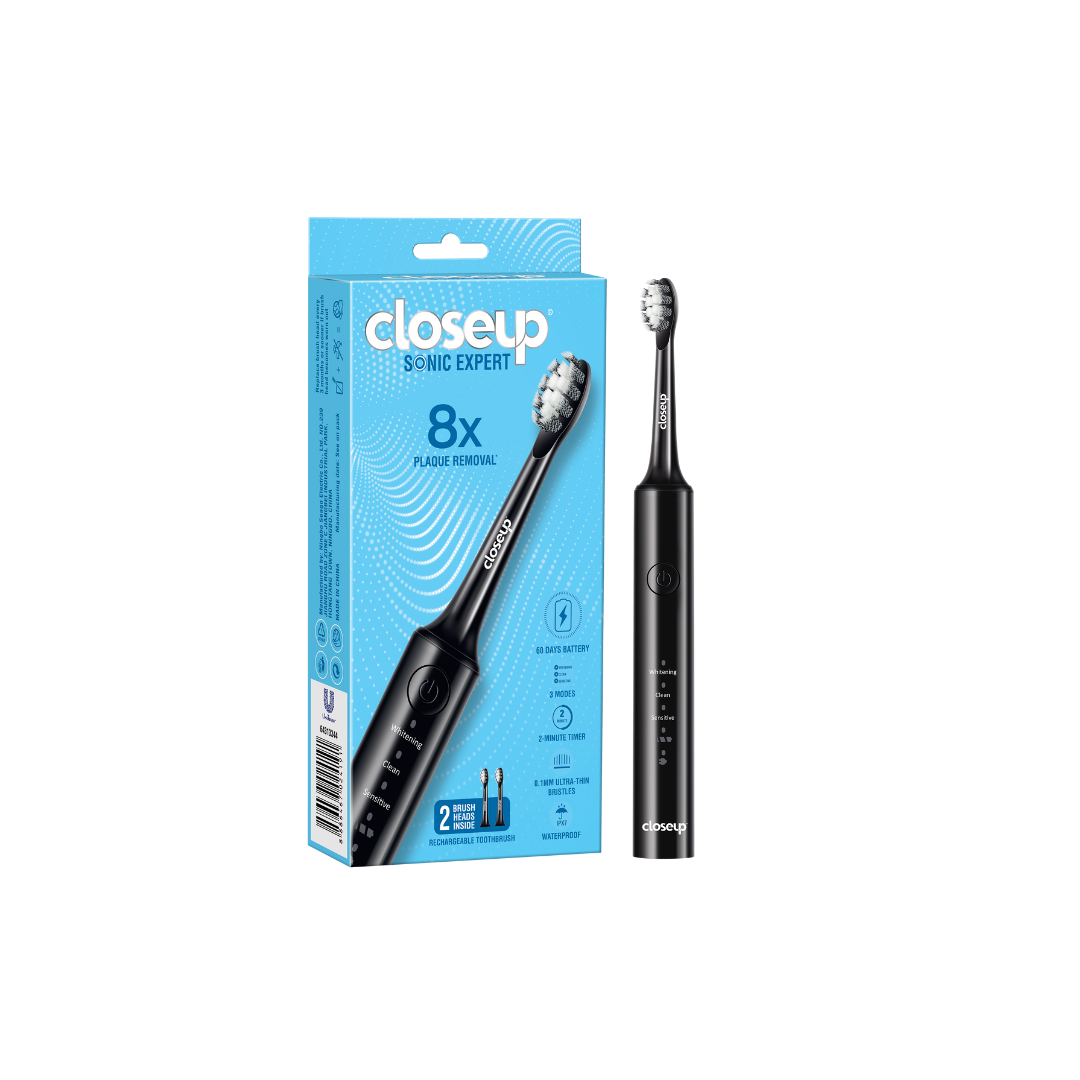 Close Up Expert Mid Tier Electric Toothbrush (Black) – The Good Cart SG
