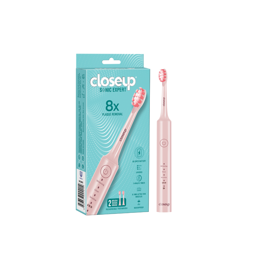 Close Up Expert Mid Tier Electric Toothbrush (Pink) – The Good Cart SG