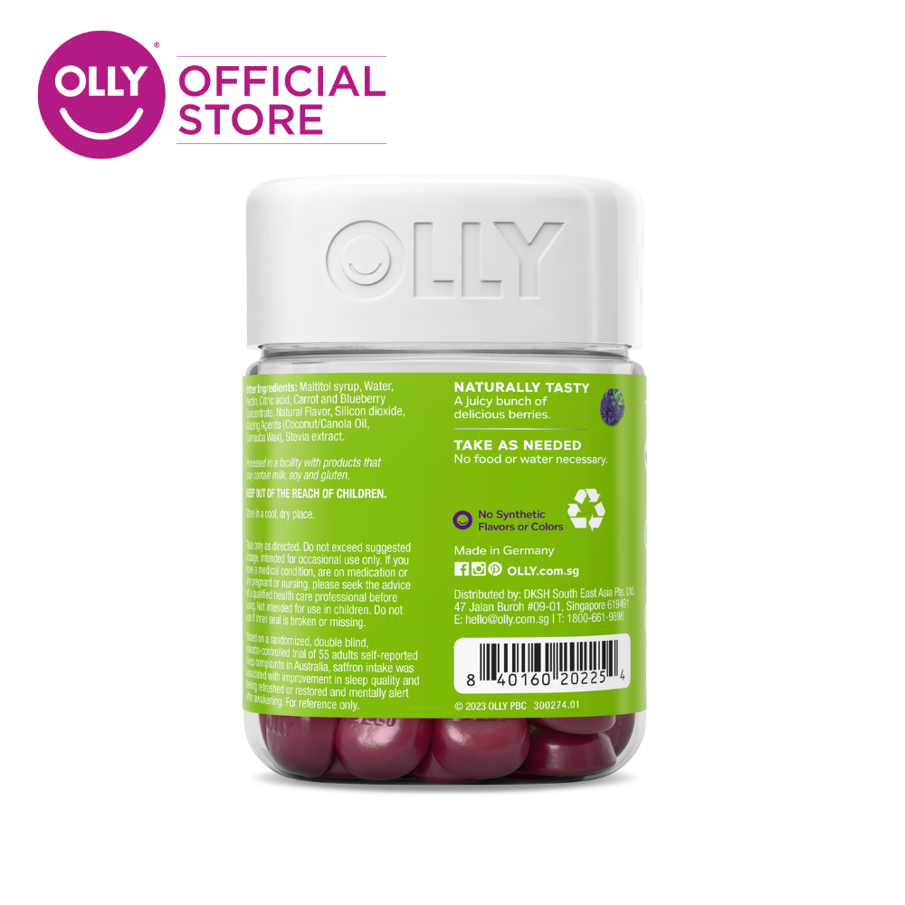 OLLY GUMMIES SLEEP COMFORT | MELATONIN-FREE 40 PCS – The Good Cart SG