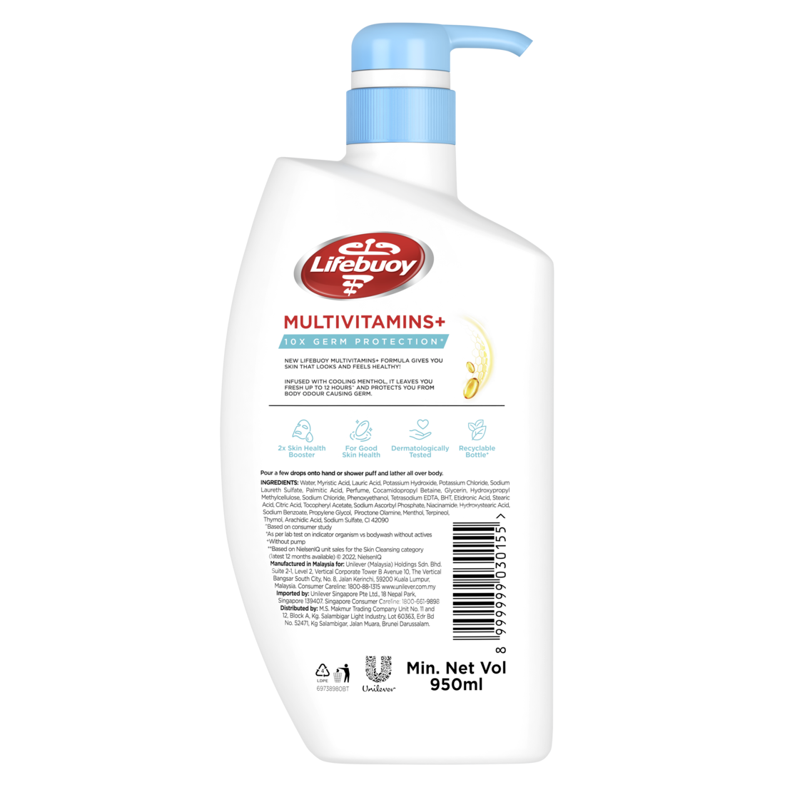 Lifebuoy Cool Fresh Antibacterial Body Wash 950ml – The Good Cart SG