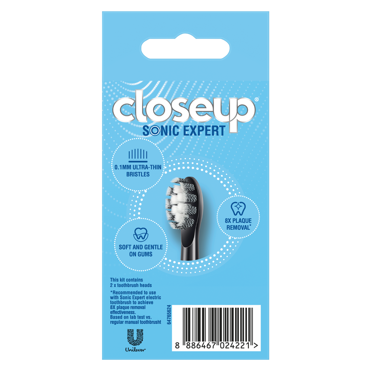 CLOSE UP SONIC EXPERT TOOTHBRUSH ELECTRIC BLACK REFILL – The Good Cart SG