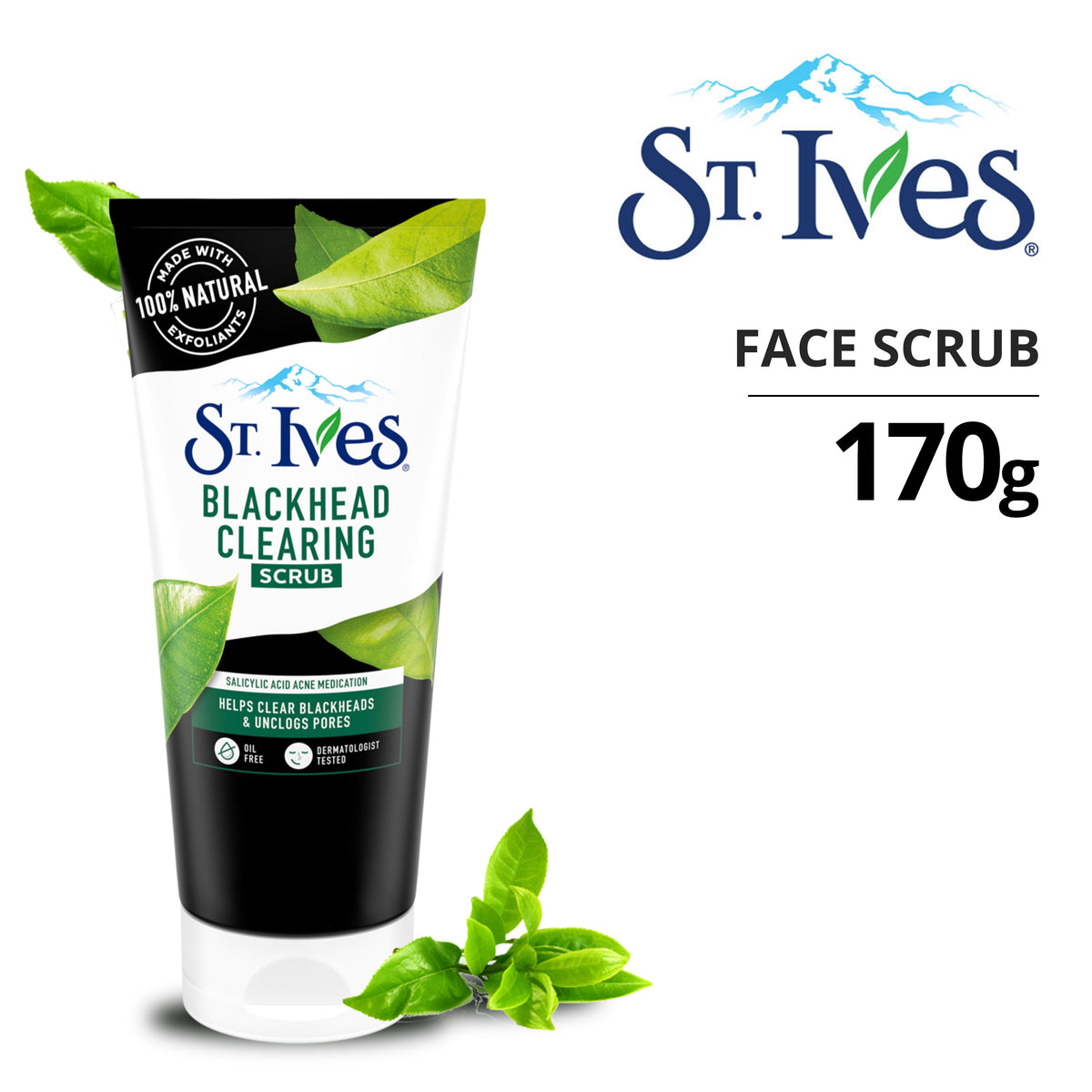 St. Ives Blackhead Clearing Scrub Green Tea & Bamboo 170g – The Good ...