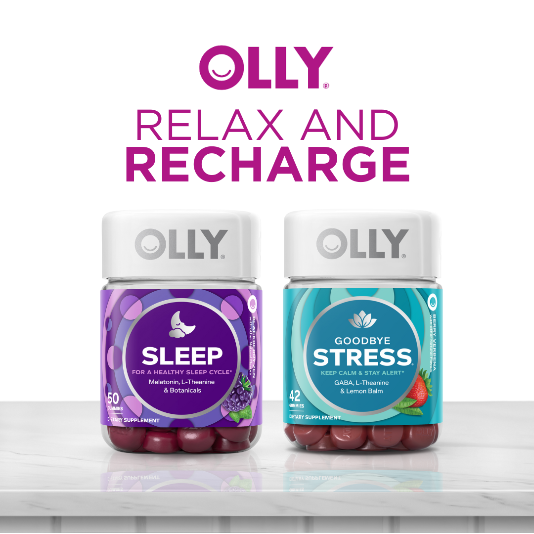 [Bundle of 2] Relax and Recharge - OLLY Goodbye Stress and Restful Sle ...