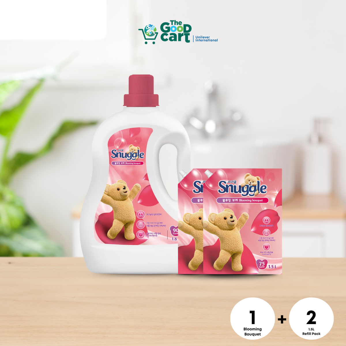 Snuggle Blooming Bouquet 1.8L + (2x1.5L refill Pack) – The Good Cart SG