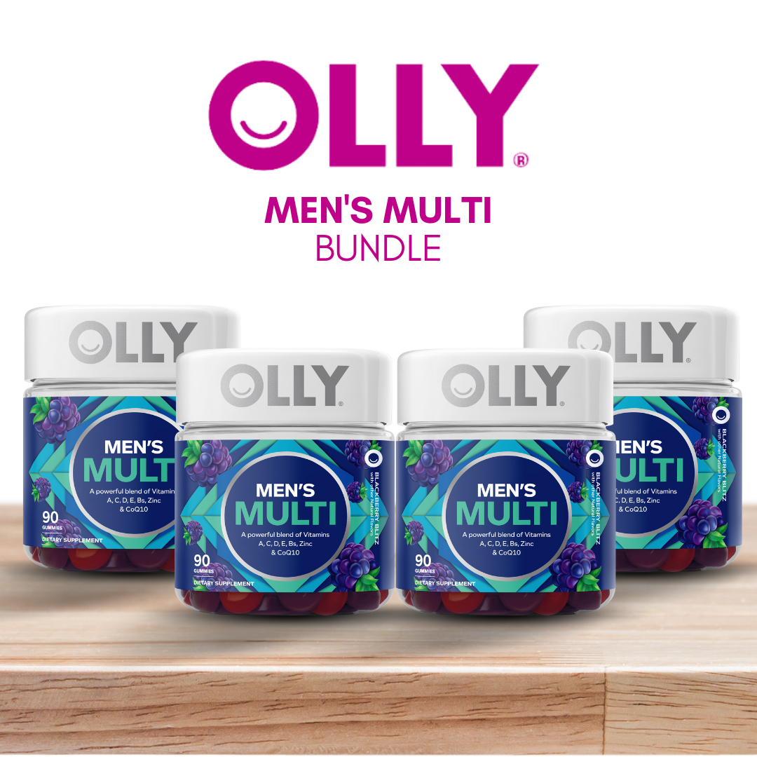 Men's Multi - OLLY Men's Multivitamin Chewable Gummy Supplement 90 Gum ...